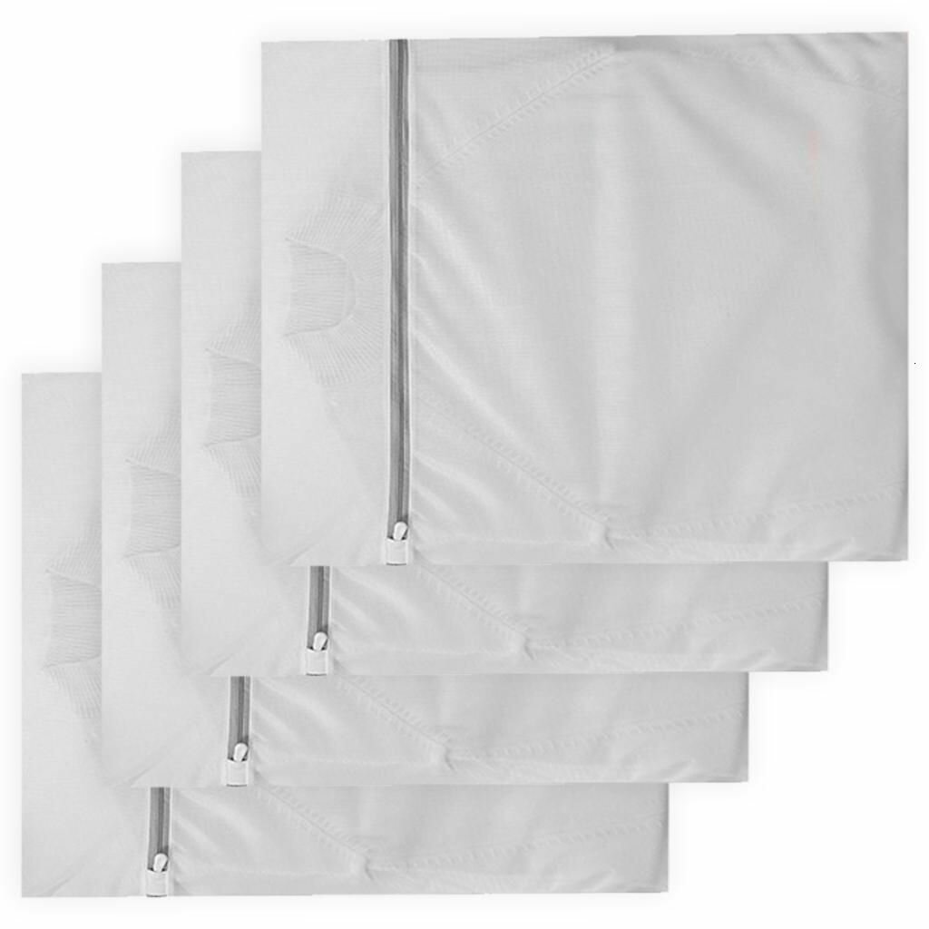 4шт, утолщенный мешок для белья, мешок из мелкой сетки-серая и белая мелкая сетка средней плотности