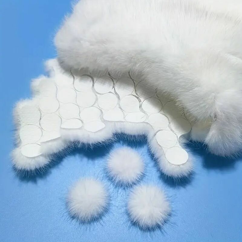 Шарик из искусственного меха норки, для украшения своими руками,3,5 см,100 штук