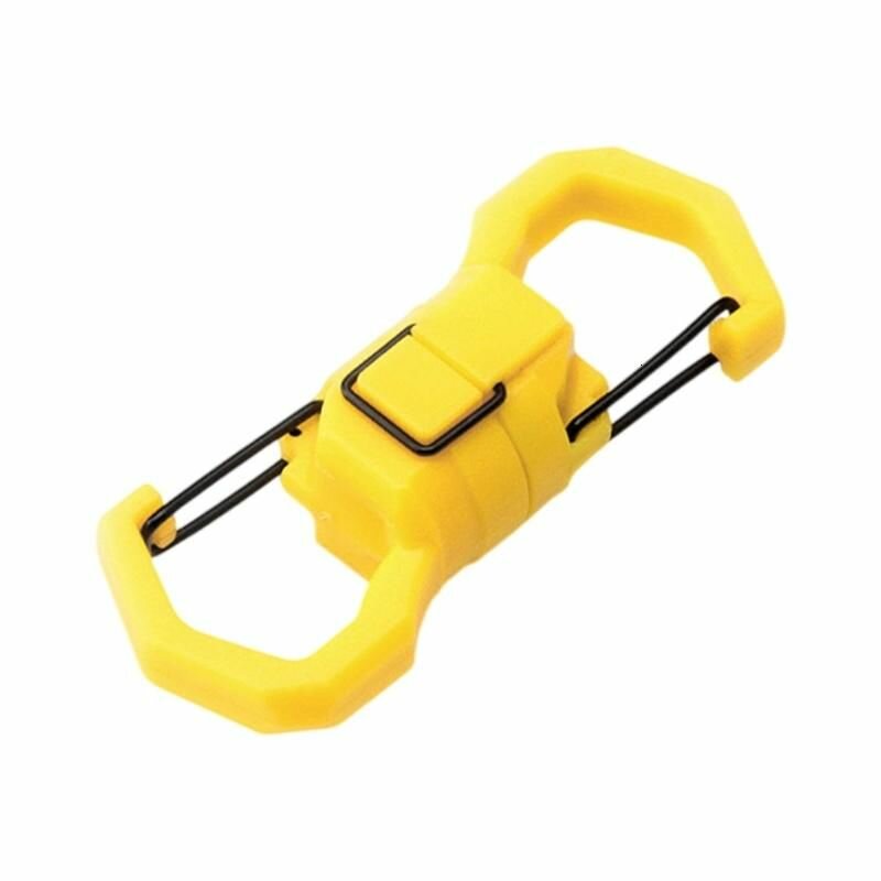 Рыбацкая магнитная пряжка на открытом воздухе многофункциональный карабин, Желтый