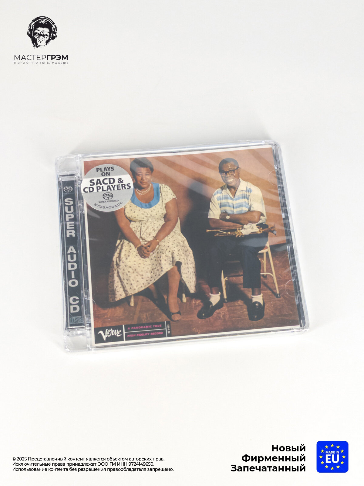 Фирменный аудио диск Ella Fitzgerald, Louis Armstrong - Ella & Louis (SACD) 2011, Analogue Productions, Jewel