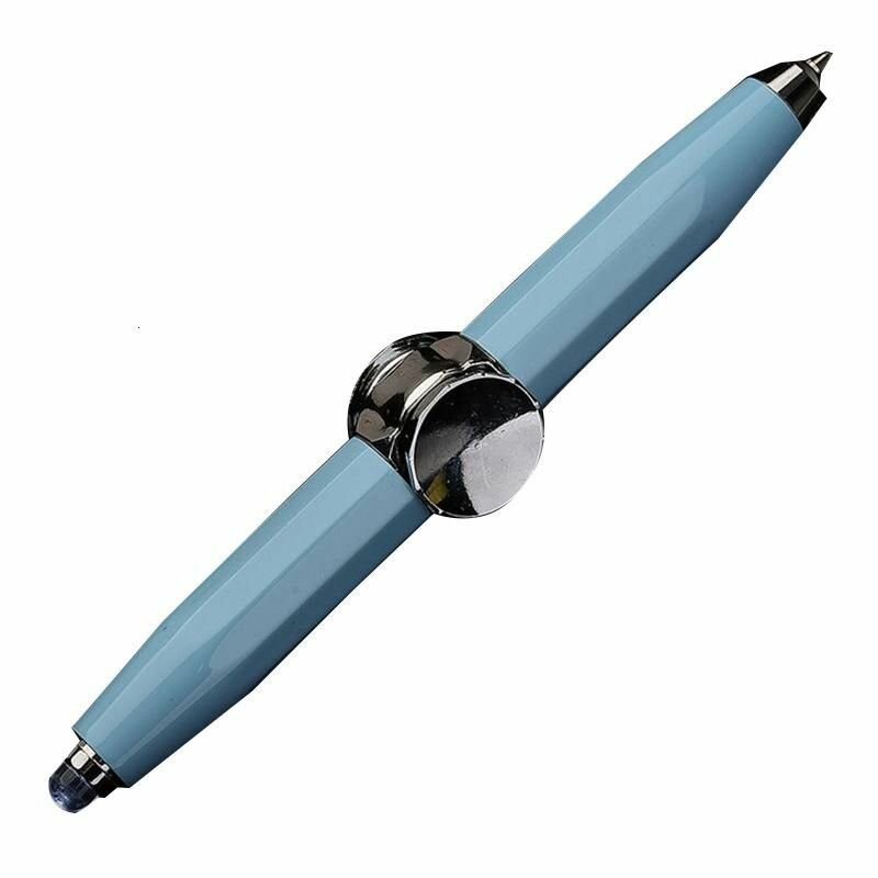 Спиннер-ручка с LED подсветкой, Светло-голубой