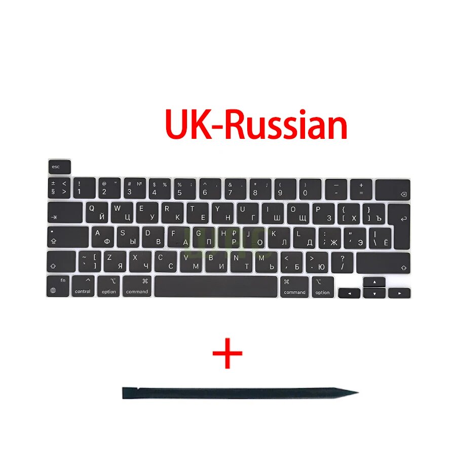 WECOOACC Колпачки для клавиш Macbook Pro Retina 13", M1, M2 UK-Russian