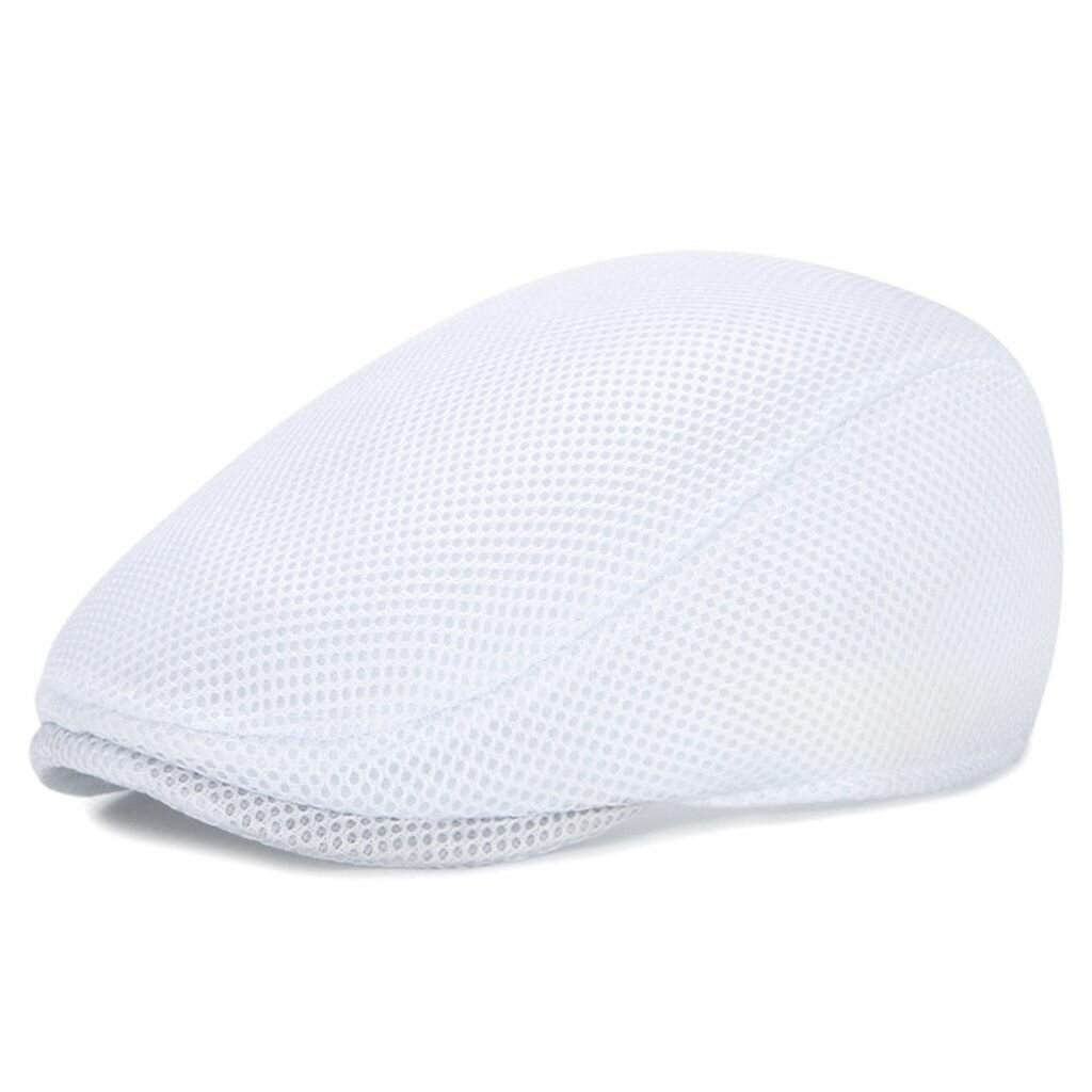 Весенне-летний сетчатый уплотнительный берет-белый