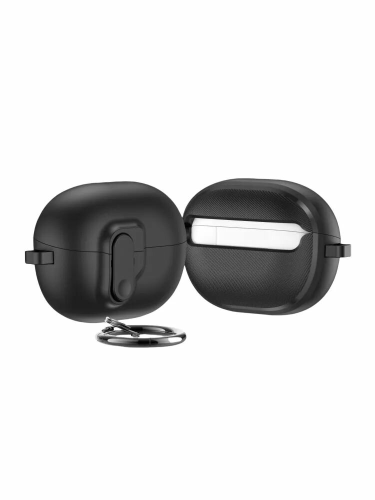 Чехол для наушников HUAWEI FreeBuds Pro 4 с магнитным замком и карабином, черный