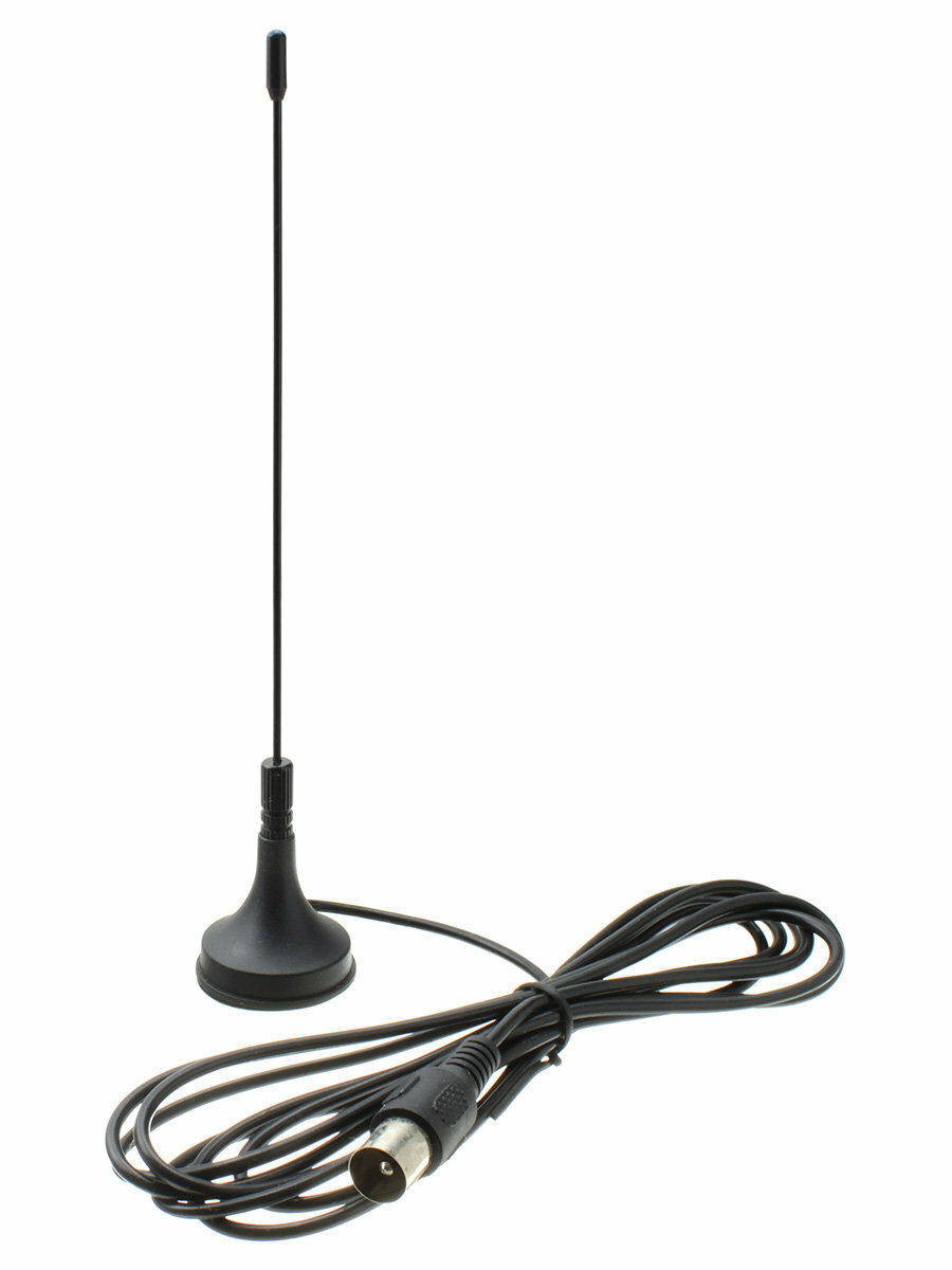 Антенна Эфир SE-620 комнатная, пассивная, 17см на магните, кабель 2 метра