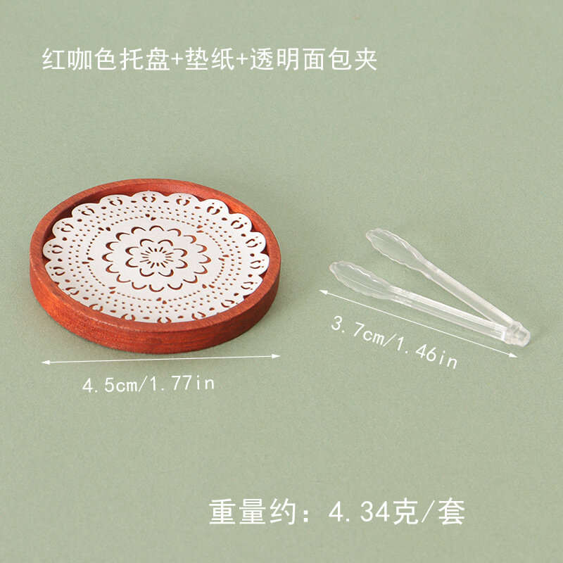 Миниатюрный кукольный домик, искусственная еда, игрушечная модель, поднос для торта, набор зажимов для хлеба,