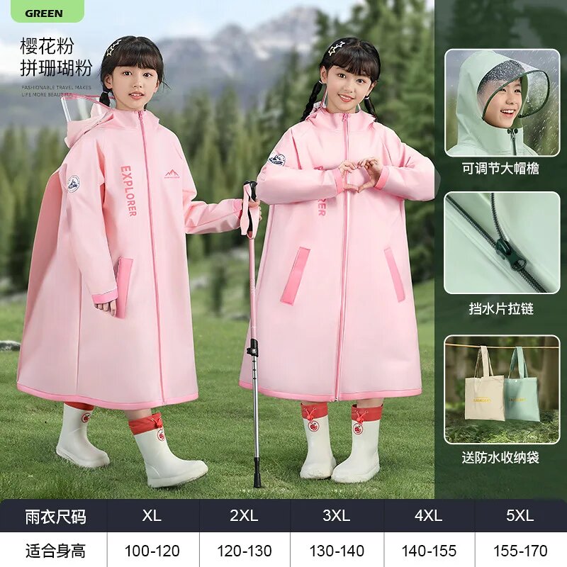 Детский плащ Vitality хаки XXXL, Pink