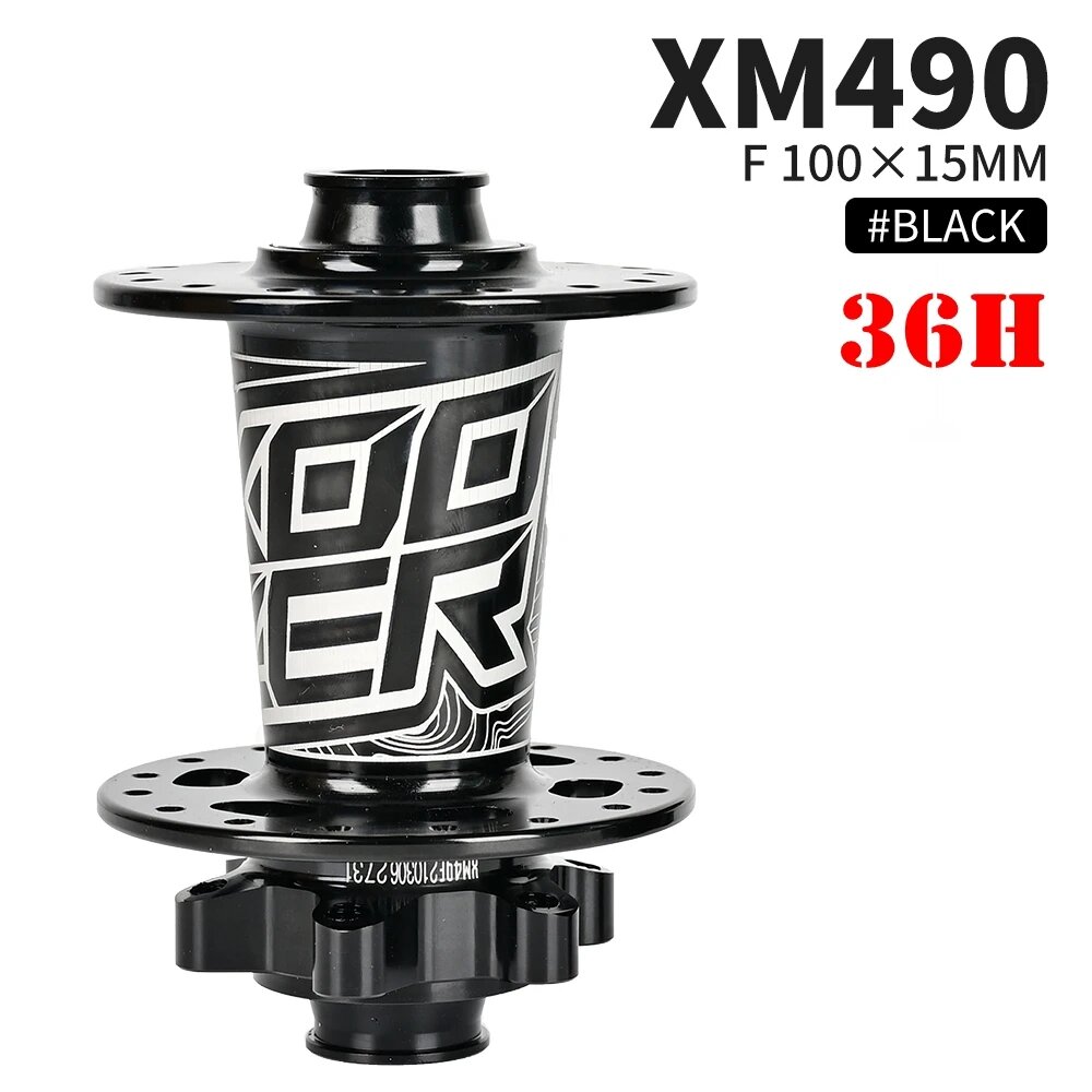Передняя втулка KOOZER XM490 32 отверстия 36H 100x15 Black