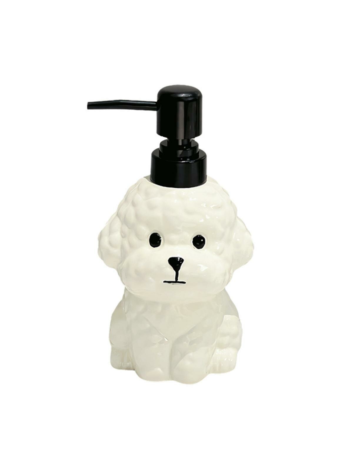 Дозатор мыла в форме щенка, Керамический флакон для мыла, контейнер для лосьона