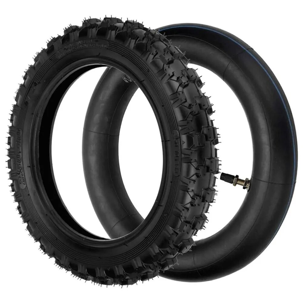 2x Мотоцикл внедорожный Питбайк 2.50-10 Внутренняя трубка шины с прямым клапаном