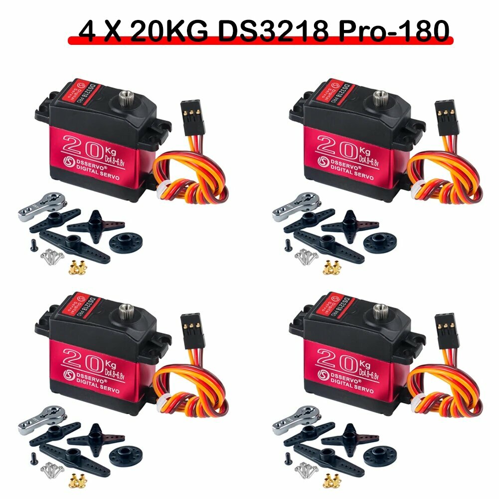 4 x 20KG DS3218 Pro-180 сервопривод