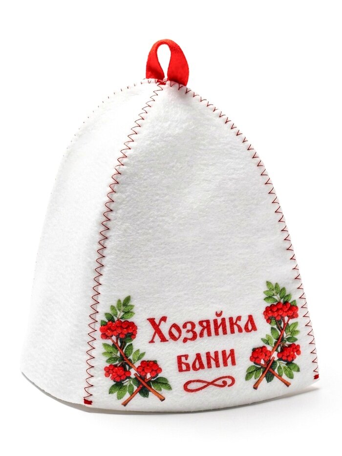 Шапка для бани и сауны Хозяйка бани, полиэфир