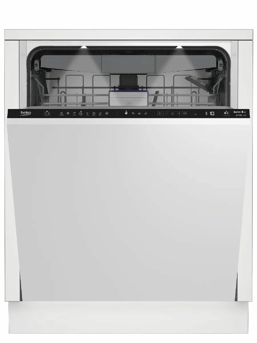Посудомоечная машина Beko BDIN38530A, встраиваемая, 15 комплектов, 8 программ, инверторный мотор, белый