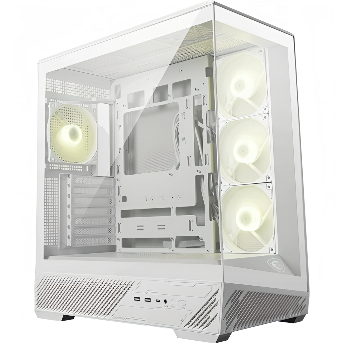 Корпус Midi-Tower MSI MAG PANO 130R PZ ARGB TG Reverse Blade Fan White (306-7G32W21-HH9)
