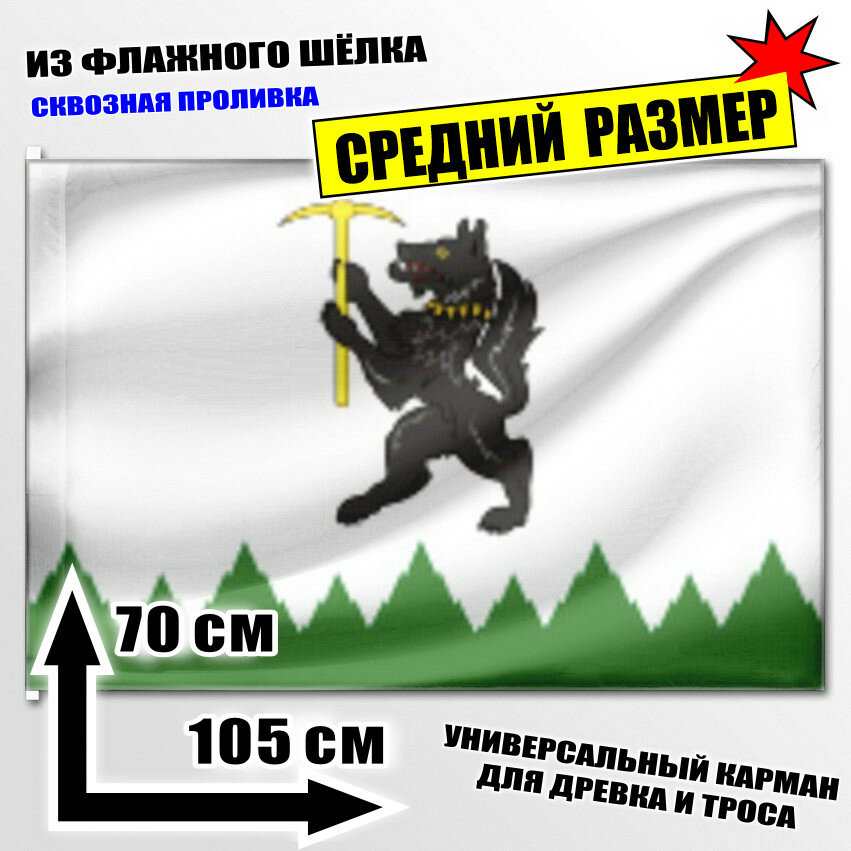 Флаг средний Кировграда 105x70 см