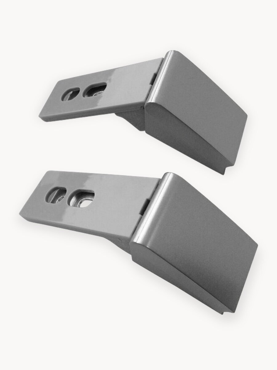 Ремкомплект ручки двери для холодильника Liebherr (Либхерр) серебро