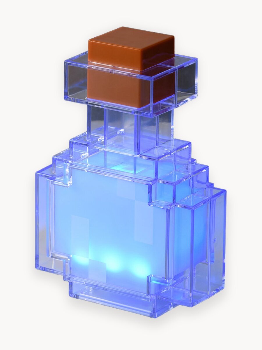 Ночник детский для сна майнкрафт Ocean of Light, светильник minecraft для детей колба с зельем