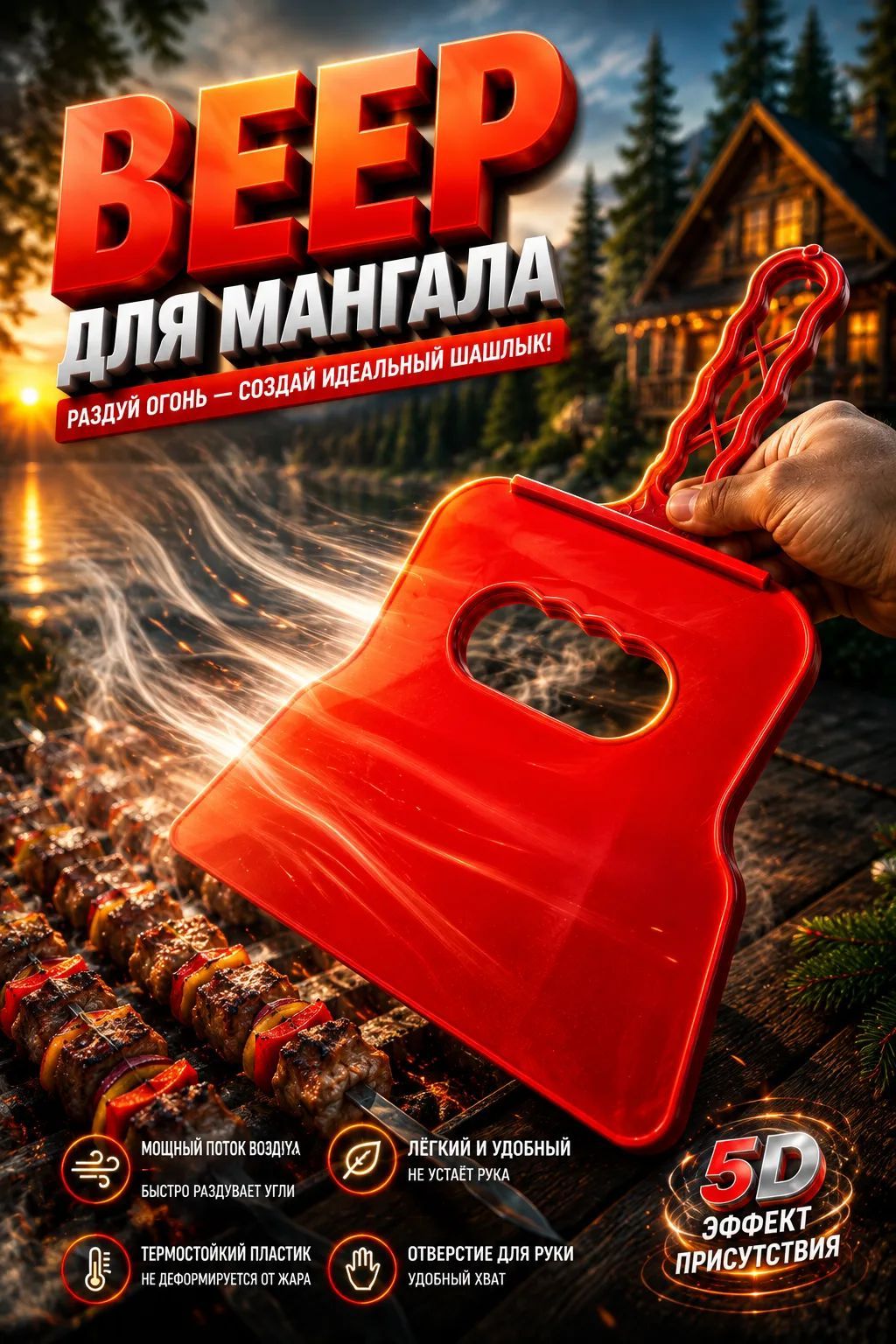 Веер для мангала — фото 1