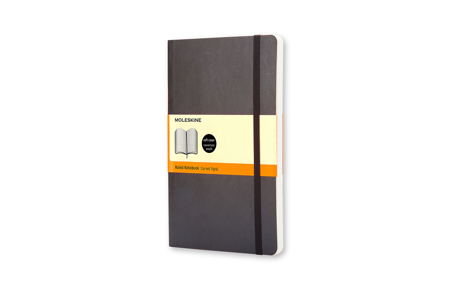 Блокнот Moleskine CLASSIC SOFT Large 130х210мм 192стр. Линейка, мягкая обложка, черный