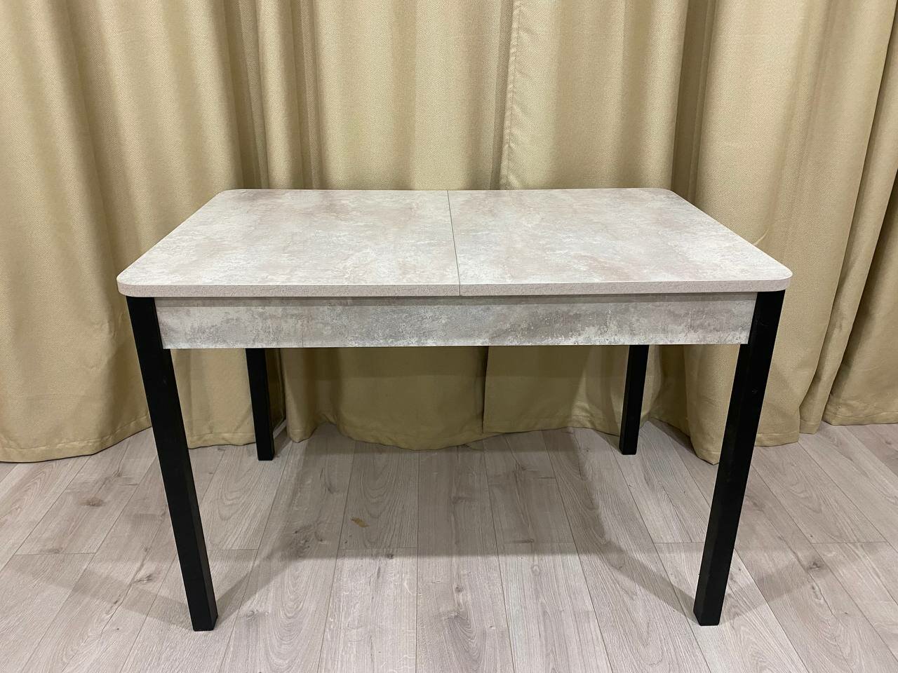 Стол обеденный раздвижной 110 см на 68 (140) см серый