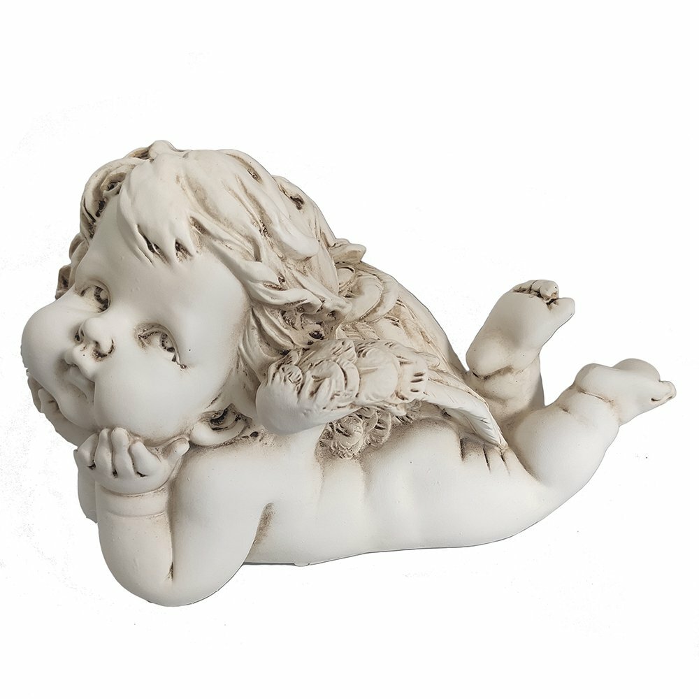 Фигура декоративная Задумчивый ангел (антика) 17*9,5*10см KSMR-718287/A106