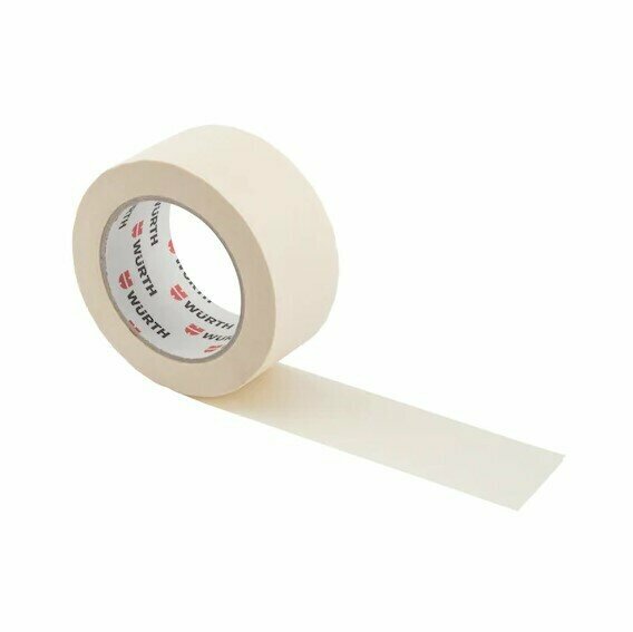 Скотч малярный (бумага) кремово-белый 25*50 в 1уп-5шт WURTH, Германия