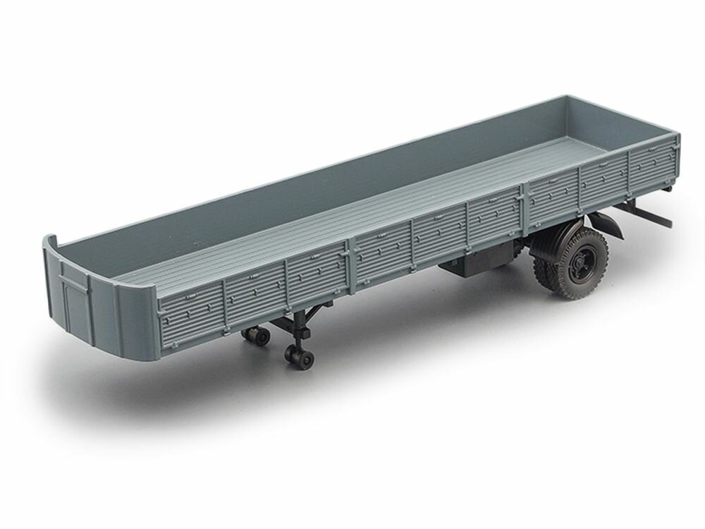 Минский 9380-2 полуприцеп, серый, масштабная модель коллекционная