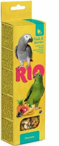 RIO Палочки для попугаев с Фруктами и ягодами, 90 г