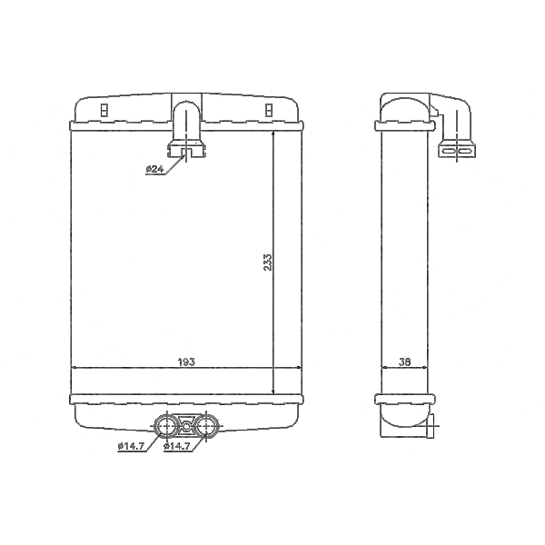 STELLOX 10-35120-SX (1035120_SX / 210 830 05 61 / 2108300461) радиатор печки\ mb w210 / s210 all 95