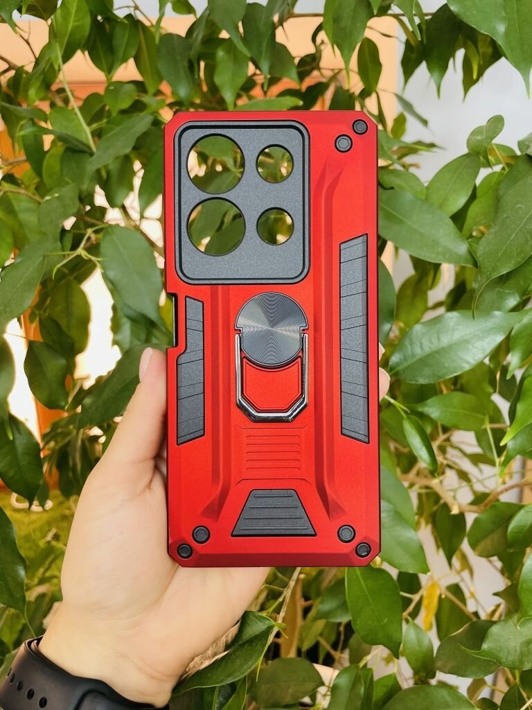 Чехол противоударный для Infinix Note 30 / Инфиникс Ноте 30 military (Красный)