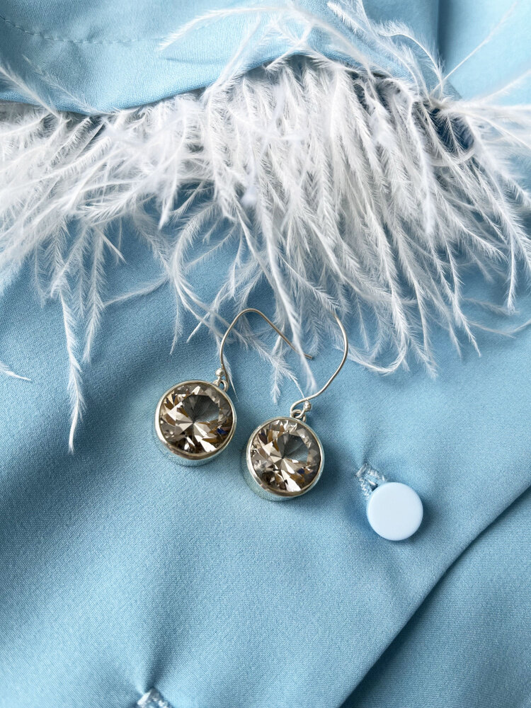 Серьги, раухтопаз