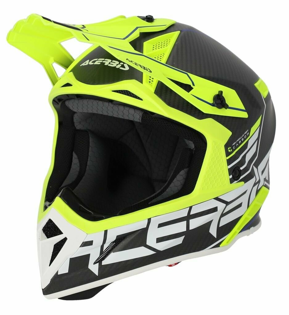 Мотошлем кроссовый Acerbis STEEL CARBON 22-06 Black/Fluo, S