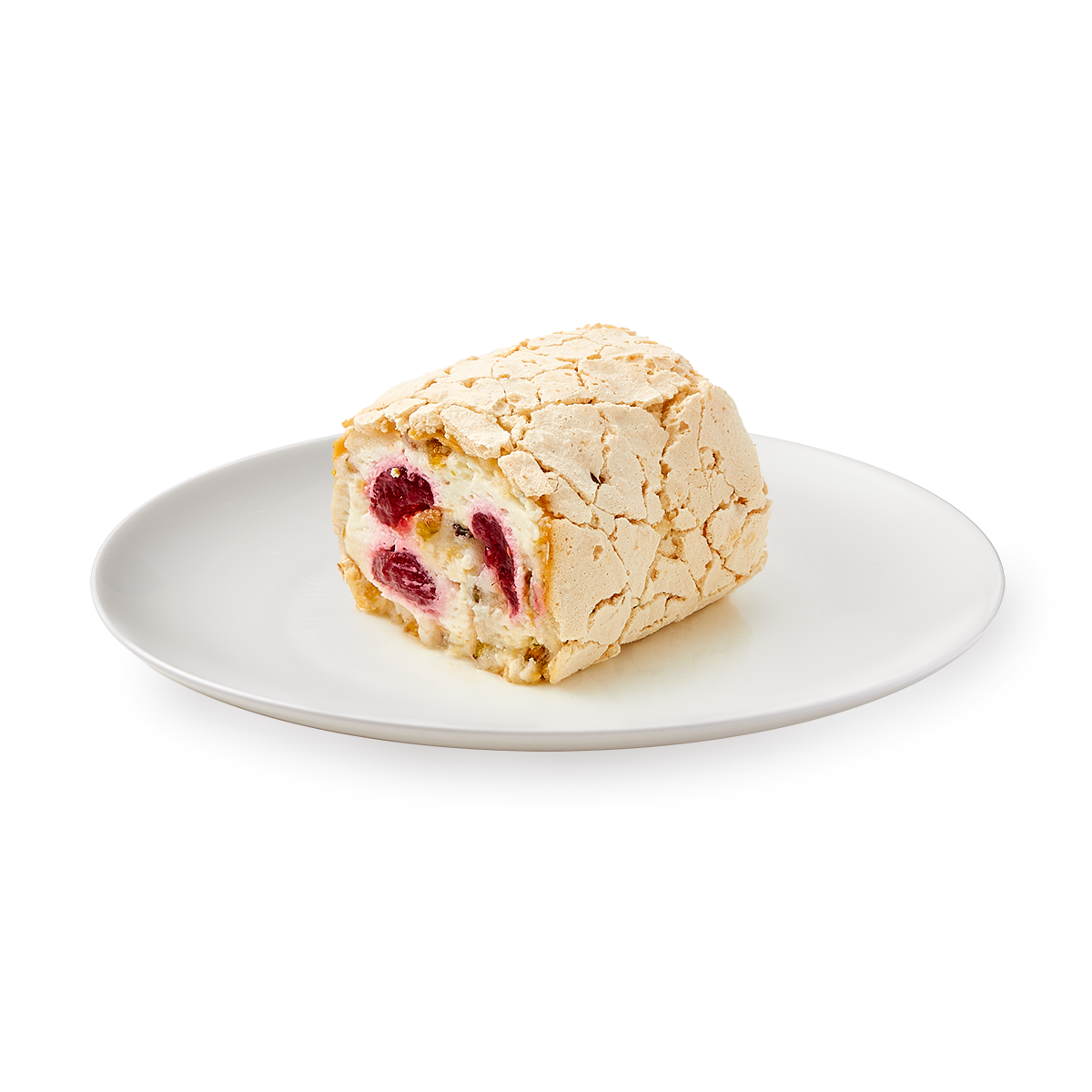 Рулет меренговый "Из Лавки", с малиной и фисташками, 100грамм