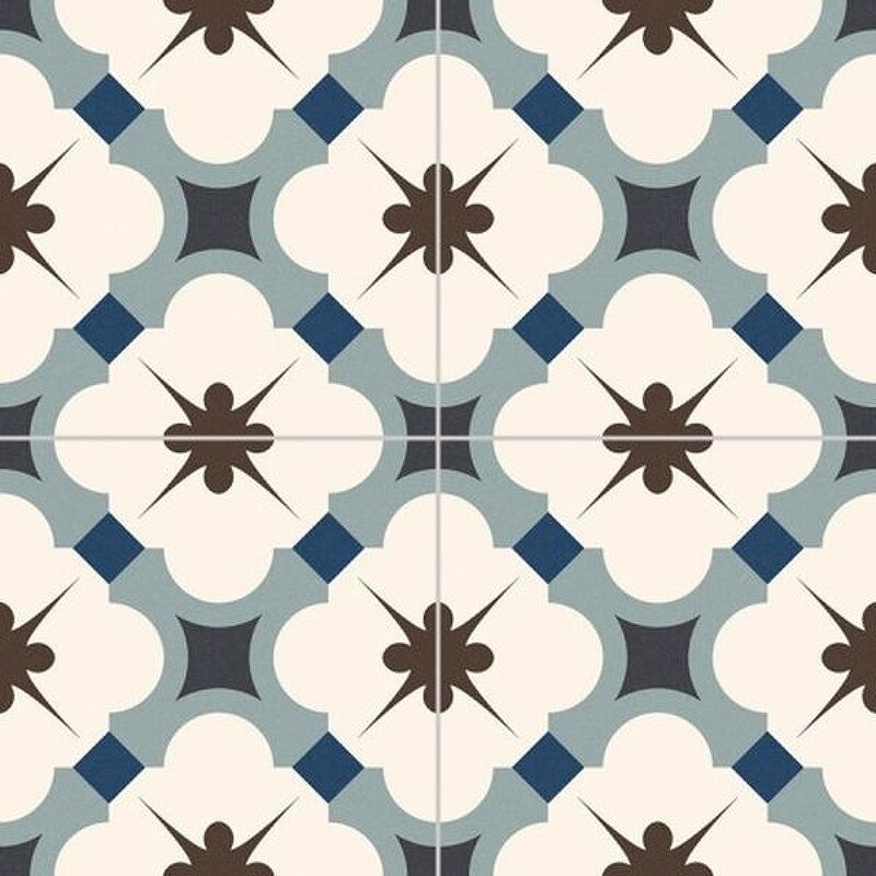 Керамогранит Gayafores Grace Blue 33,15х33,15 см голубой матовая