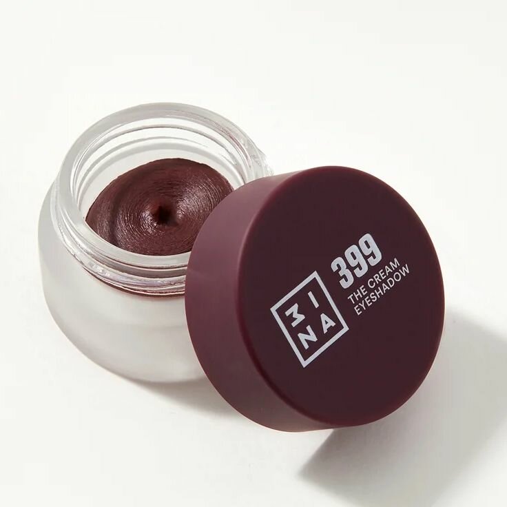 Кремовые Тени для Век 3INA (Мина, Зина) The 24h Cream Eyeshadow - тон 399 (Серовато-Красный Матовый)