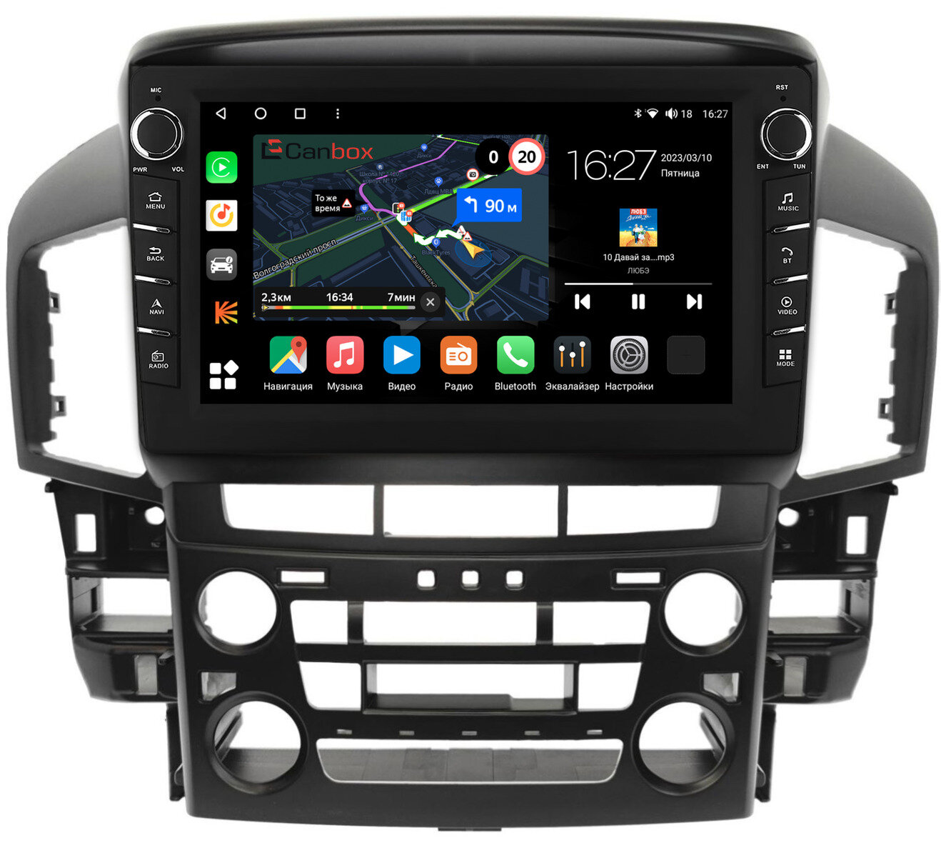 Штатная магнитола Canbox M-Line 7831-9-0529 Toyota Harrier (XU10) 1997-2003 (авто без CD) Android 10 (4G-SIM, 2/32, DSP, IPS) С крутилками