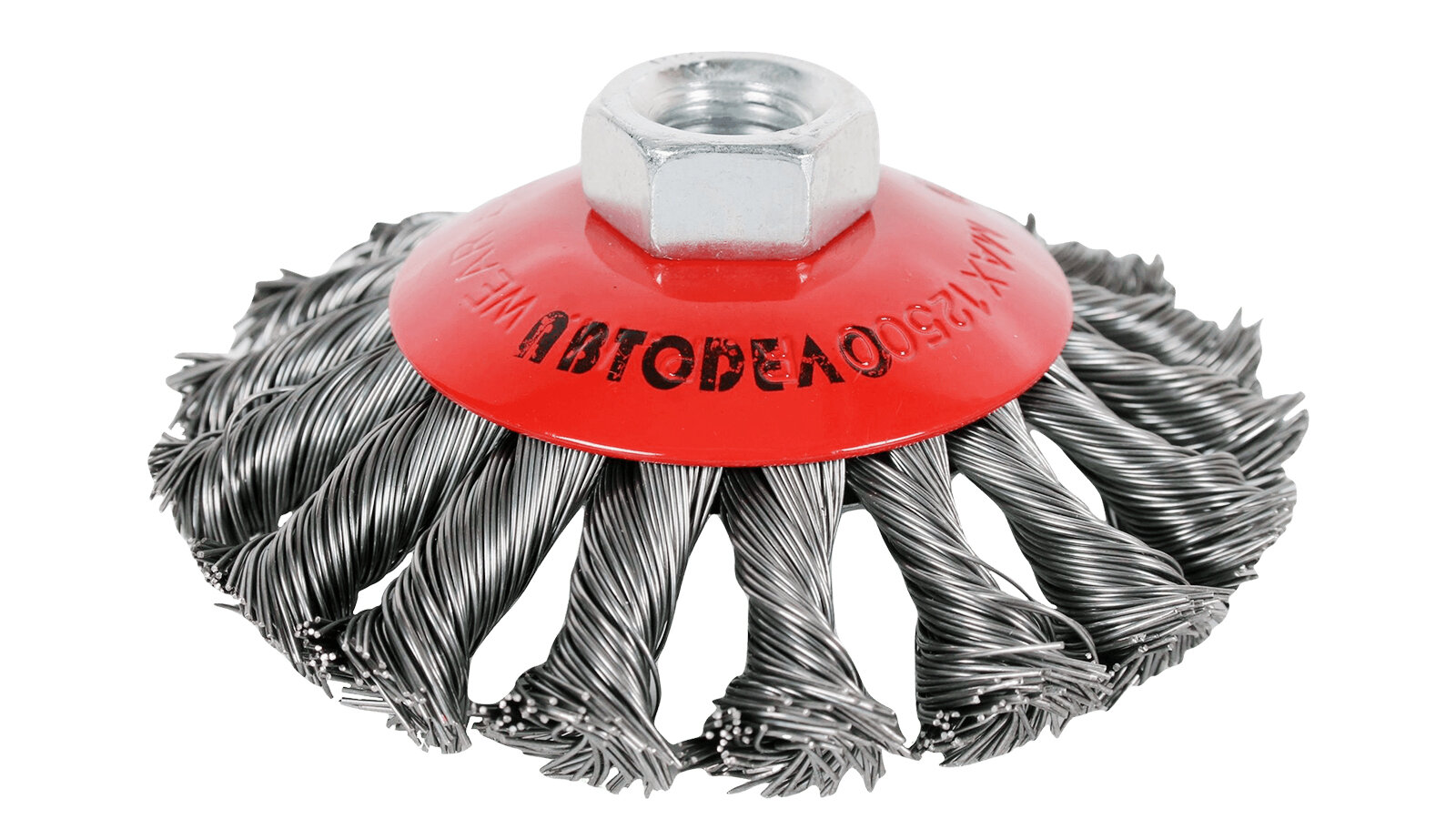 Щетка зачистная для УШМ АвтоDело 44027 плоская 100мм М14x2 витая