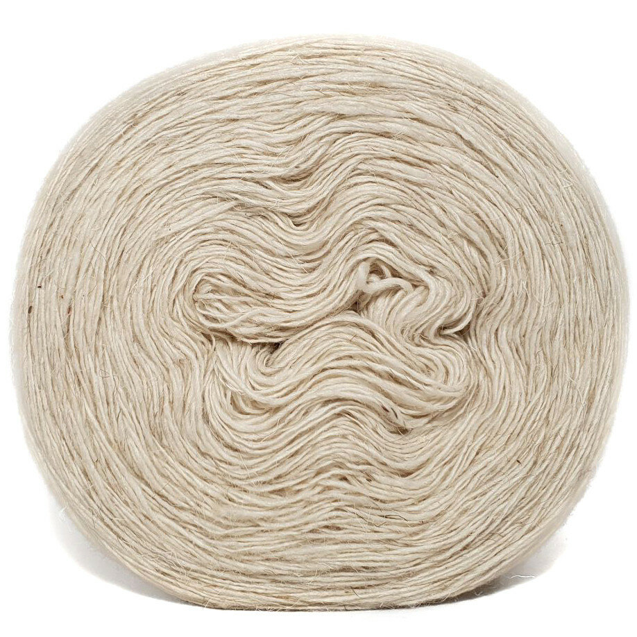 Пряжа Рассказовская меринос 01 белый (суровый) (2 мотка)