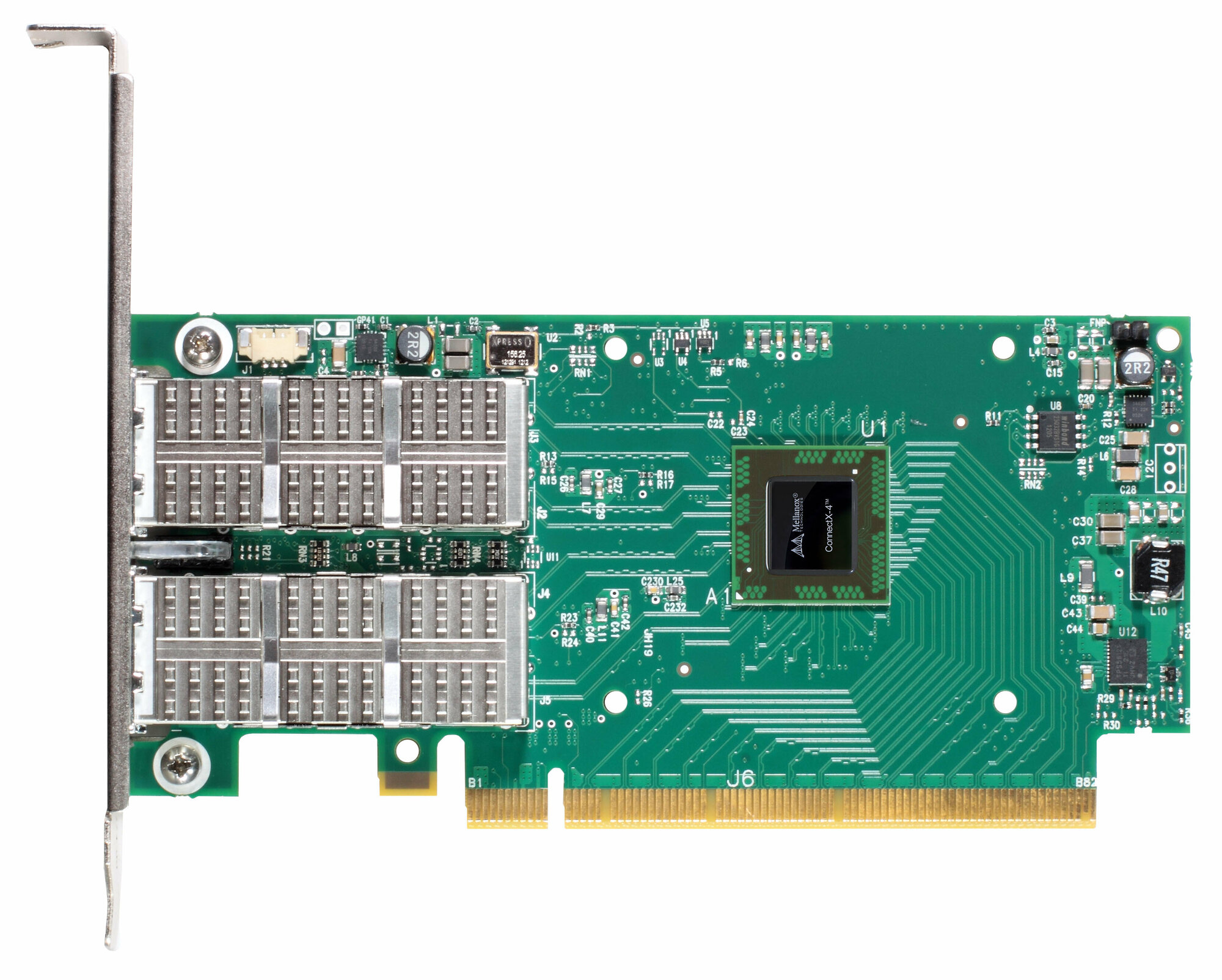 Сетевая карта Mellanox MCX354A-QCBT ConnectX-3 VPI adapter card, dual-port QSFP, QDR IB (40Gb/s) and 10GbE, PCIe3.0