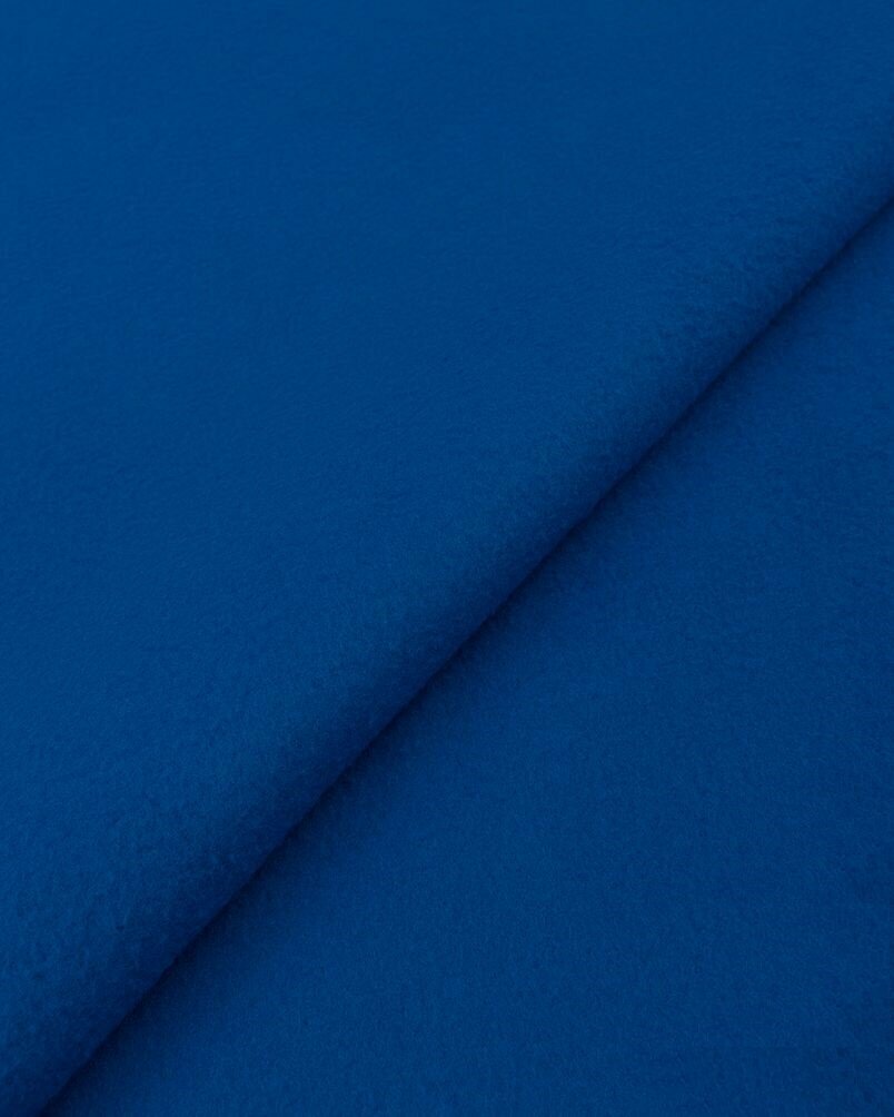 Ткань флис антипиллинг 220 гр, цвет синий. Готовый отрез 1*1,5м