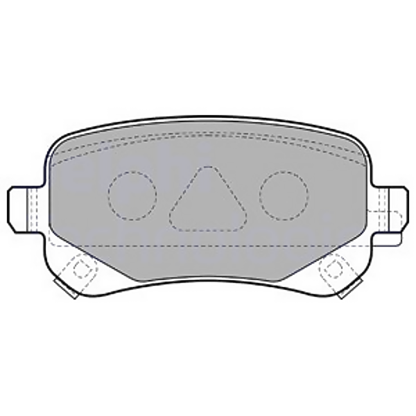DELPHI LP2174 (00K68159138AA / 00K68159143AA / 00K68192439AA) колодки тормозные дисковые grand voyager, town & country, jc, journey,