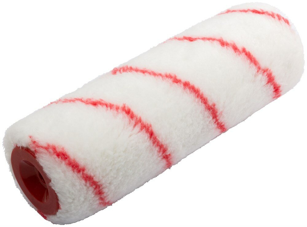Decor Ролик "Для Акриловых красок" (180 мм, бюгель 6 мм, полиакрил с красной полосой, ворс 11 мм)