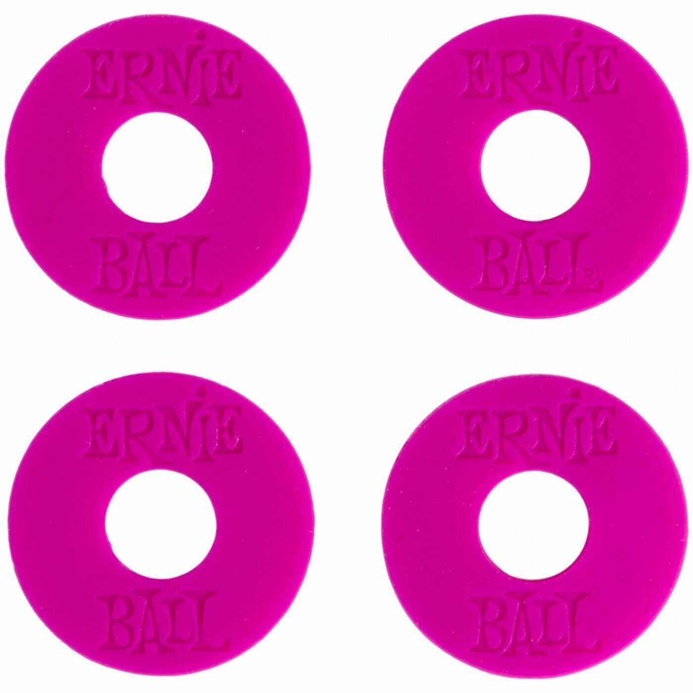 Резиновые стреплоки для гитары ERNIE BALL 5618, фиолетовые, 4 штуки