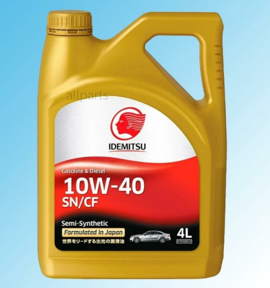 IDEMITSU 30015049-746 Масло моторное S-S 10W-40 SN/CF (4L)