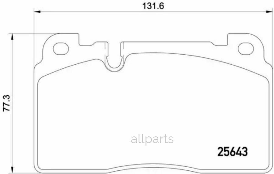 BREMBO P85122 Колодки тормозные (Спереди) Audi A6 10-18 / A7 10-18 / Q5 08-17 / S6 12-18