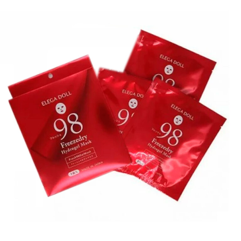 ELEGA DOLL FRESH 98 HYDROGEL MASK Маска Япония 3 шт