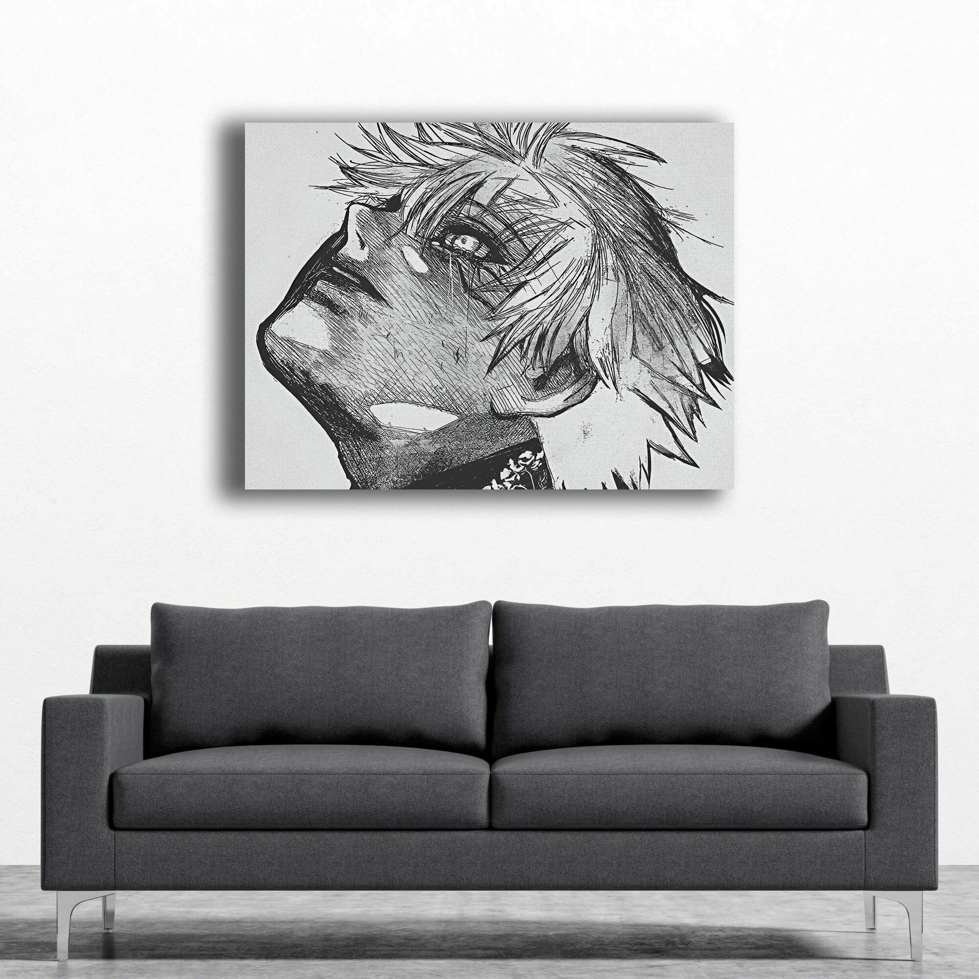 Интерьерная картина на холсте / dead inside / zxc 50*70