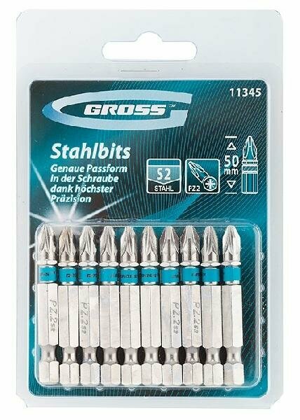 Бита PZ2х50 сталь S2 GROSS
