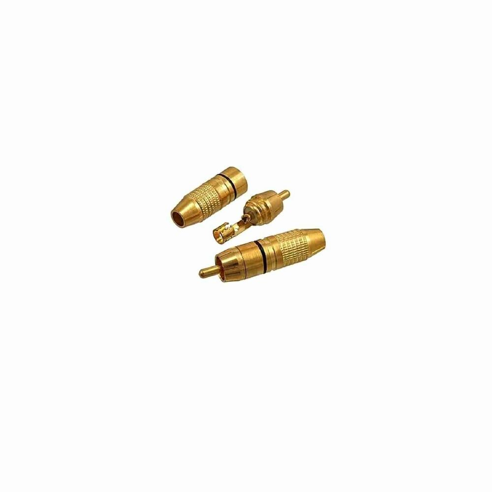 Разъем RCA тюльпан металл GOLD 7-0222