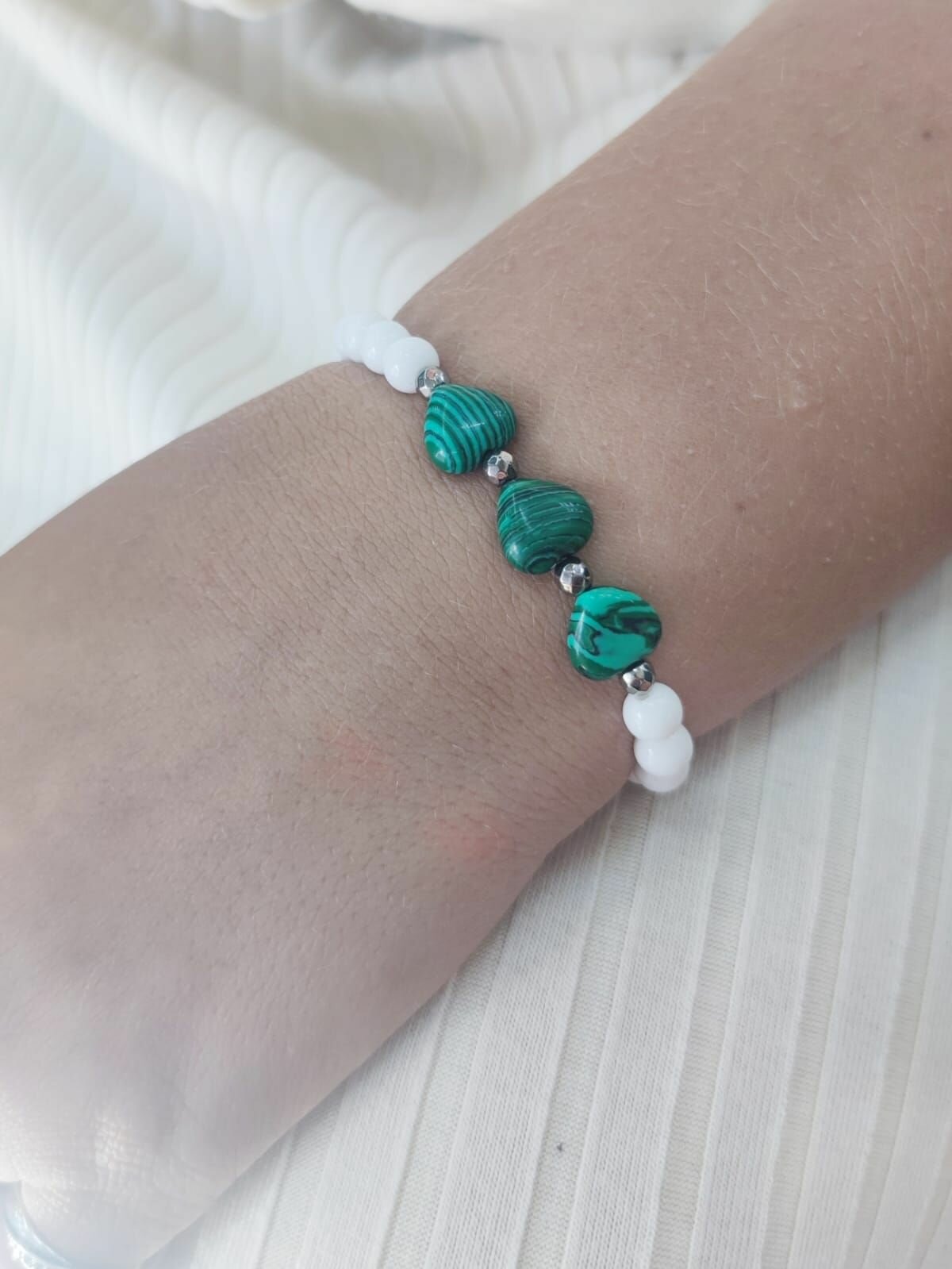 Браслет, малахит